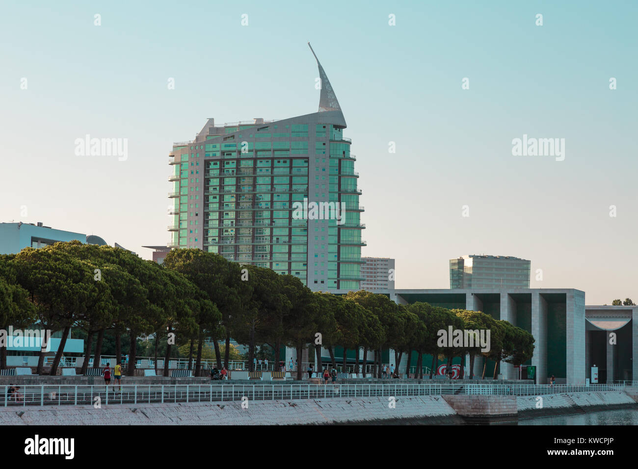 Lisbon Modern Buildings in Park of Nations Lisbon Expo 98 Portugal ...