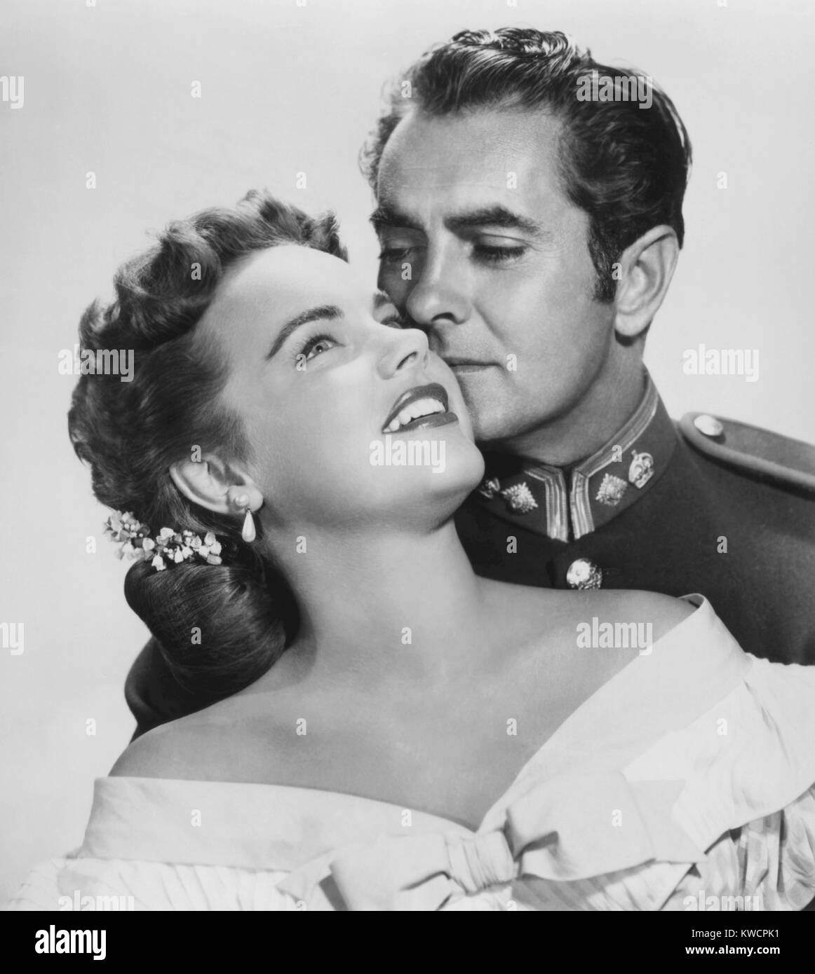 KING OF THE KHYBER RIFLES, from left: Terry Moore, Tyrone Power, 1953 ...