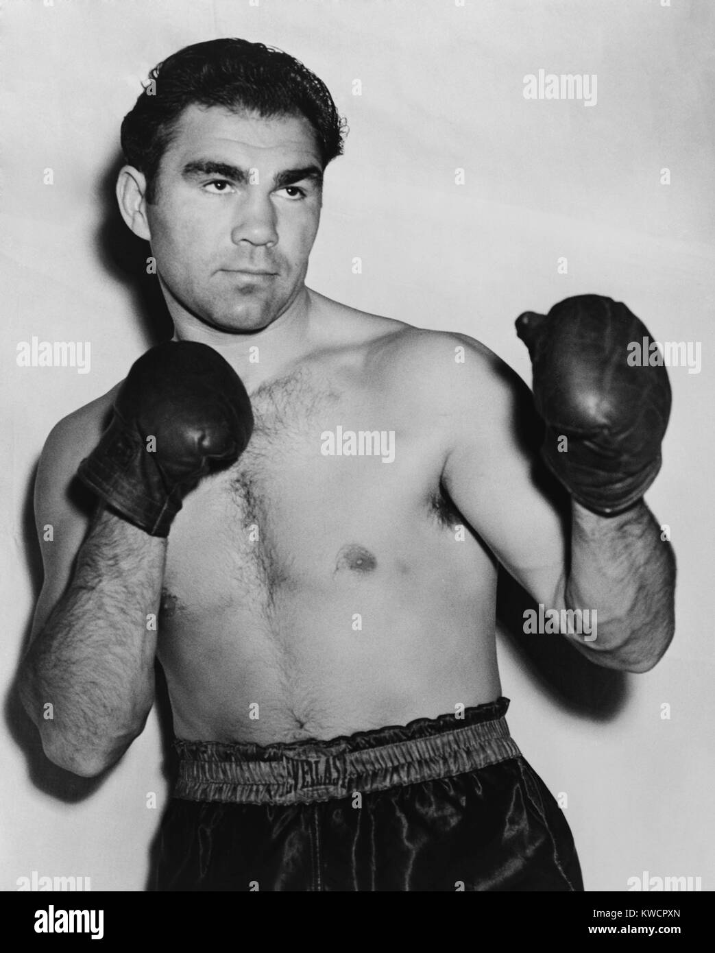 German boxer Max Schmeling in a boxing pose in 1938. On June 22, 1938 ...