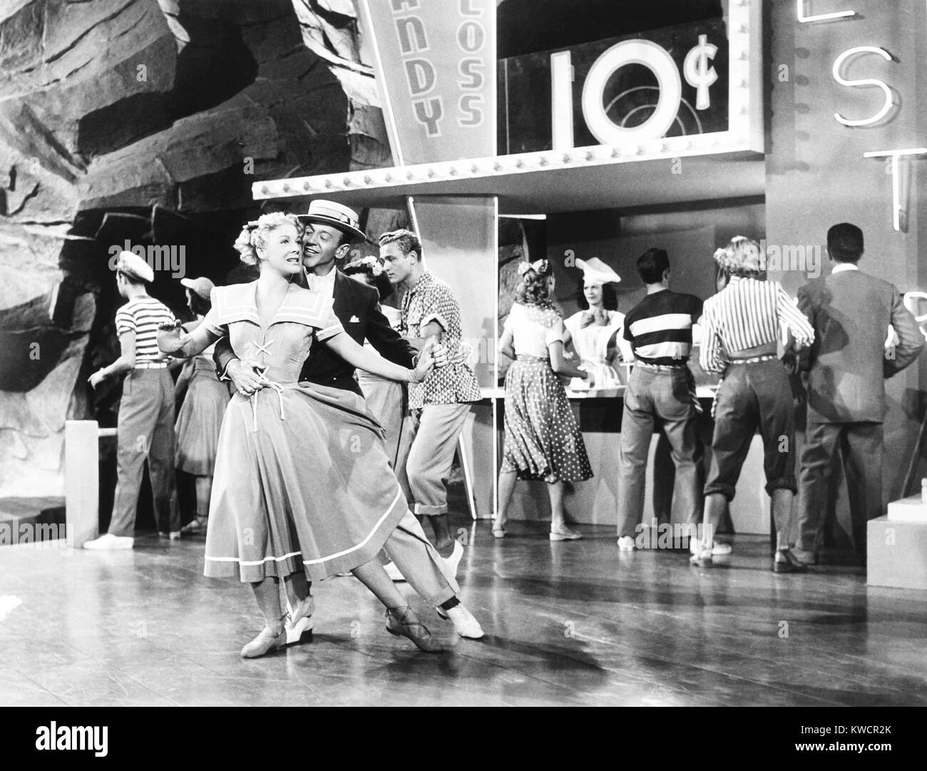 LET'S DANCE, front from left: Betty Hutton, Fred Astaire, 1950 Stock ...