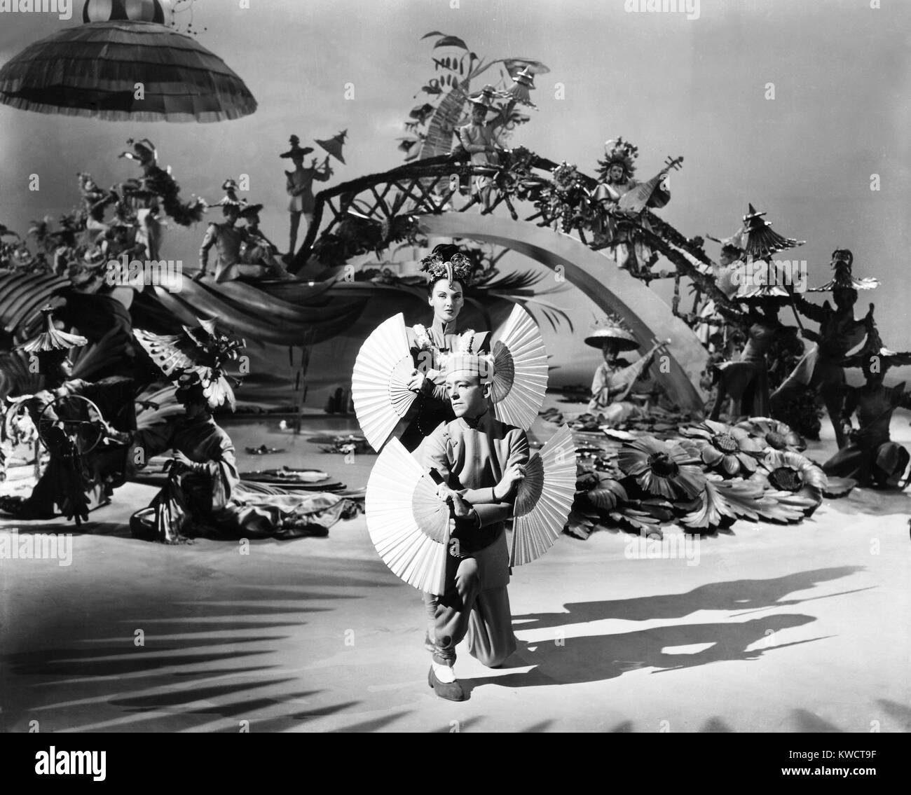 ZIEGFELD FOLLIES, Fred Astaire (front), Lucille Bremer, 1945 Stock ...