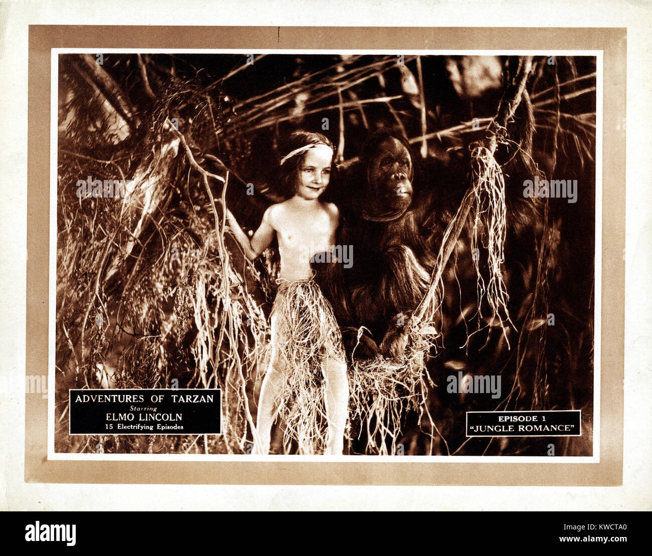 THE ADVENTURES OF TARZAN, Gordon Griffith, 1921 Stock Photo - Alamy