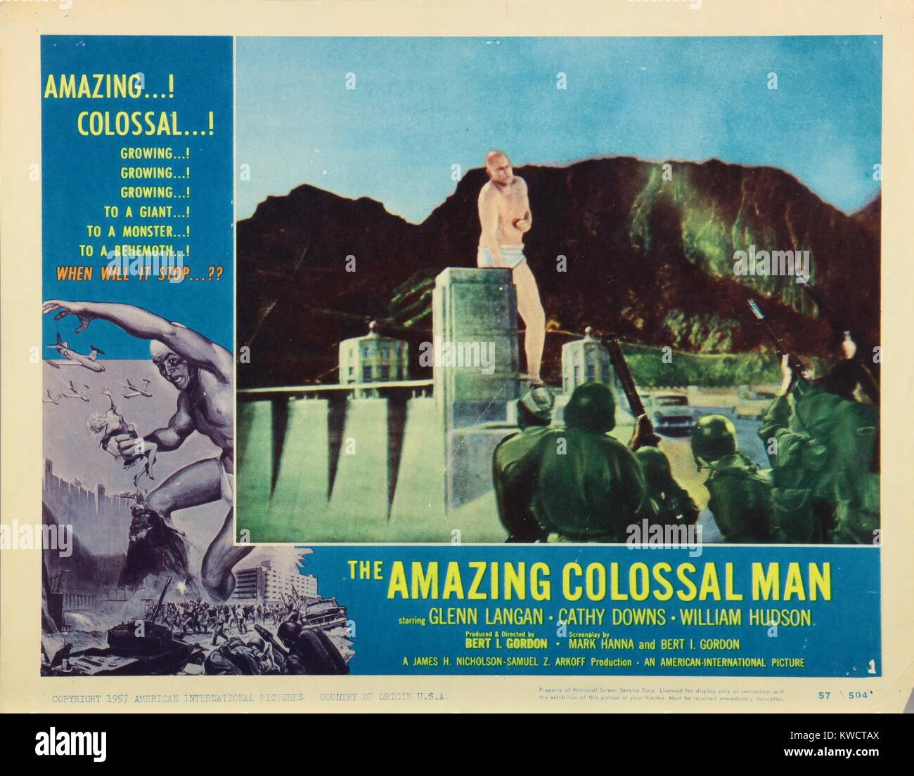 THE AMAZING COLOSSAL MAN, Glenn Langan, 1957 Stock Photo - Alamy