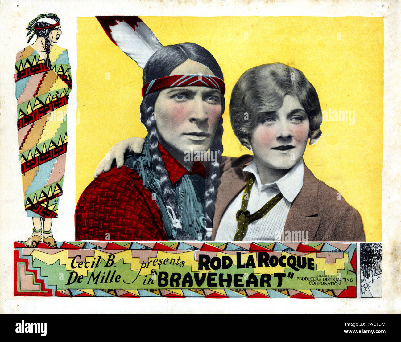 BRAVEHEART, from left, Rod La Rocque, Lillian Rich, 1925 Stock Photo ...