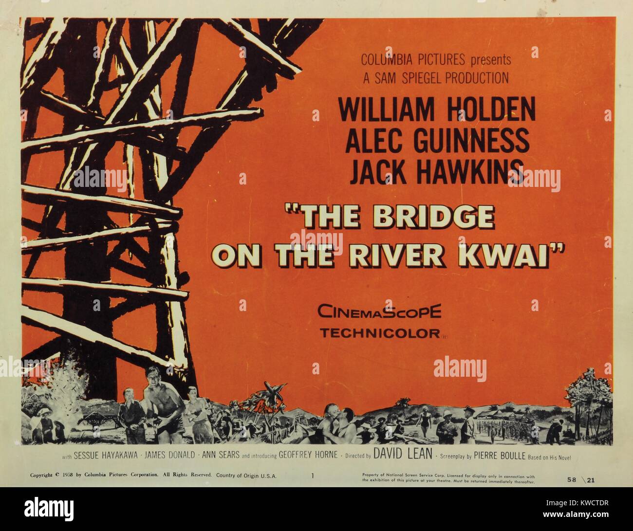 THE BRIDGE ON THE RIVER KWAI, 1957 Stock Photo - Alamy