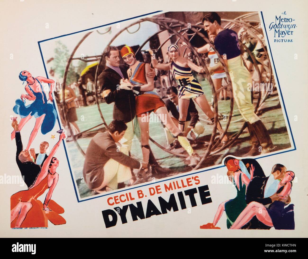 DYNAMITE, from left: Conrad Nagel, Kay Johnson, Julia Faye, Joel McCrea ...