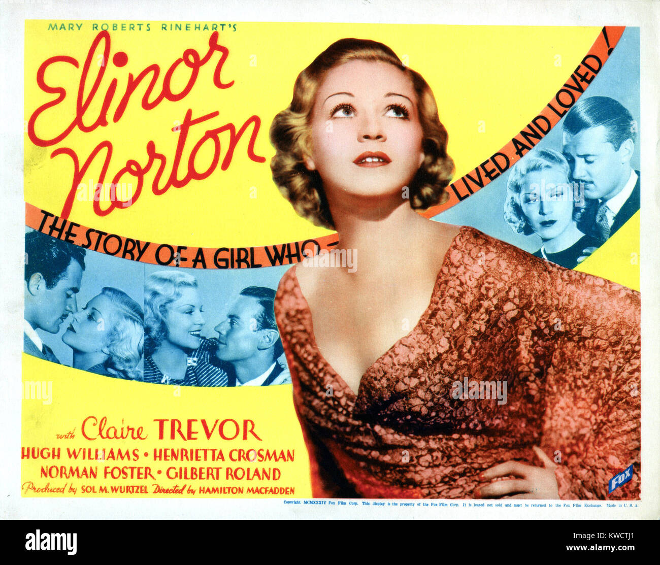 ELINOR NORTON, Claire Trevor, Gilbert Roland, 1934 Stock Photo - Alamy