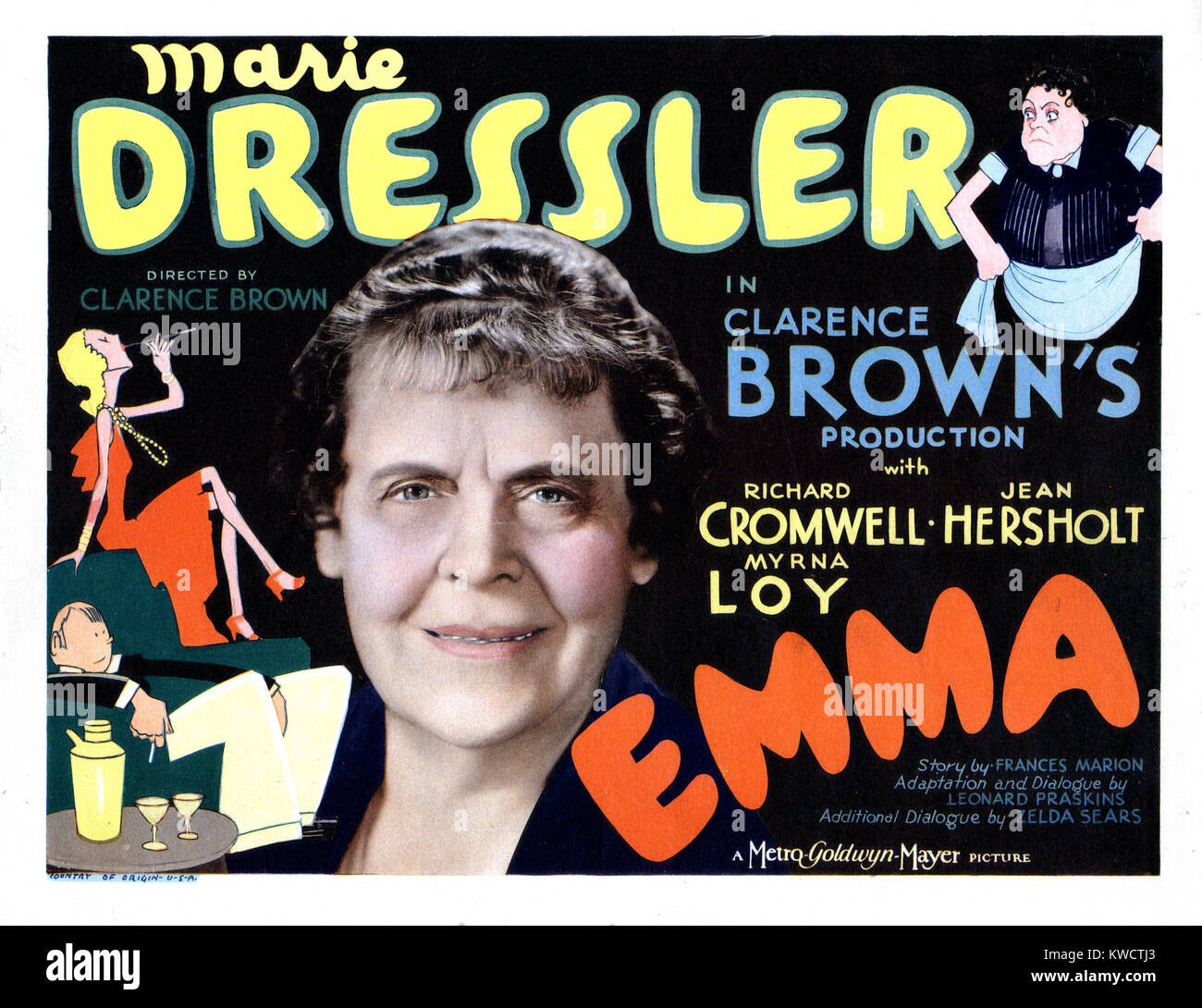 EMMA, Marie Dressler, 1932 Stock Photo - Alamy