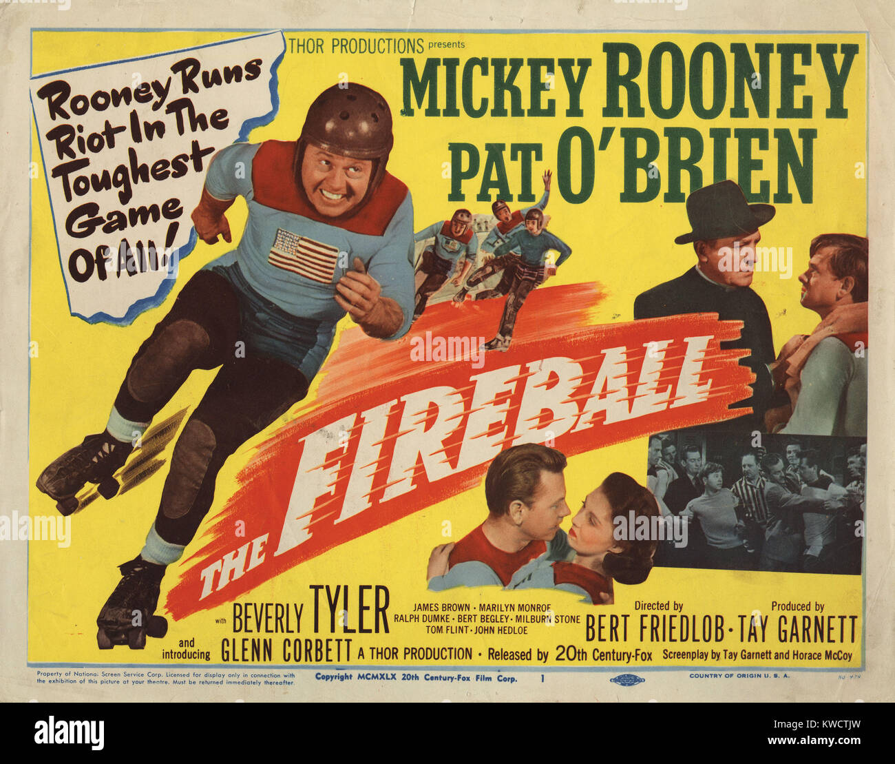 THE FIREBALL, Mickey Rooney, 1950 Stock Photo - Alamy