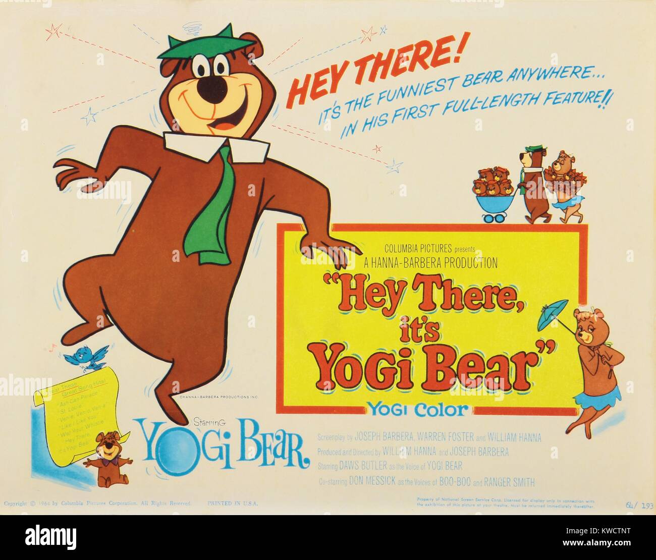 HEY THERE, IT'S YOGI BEAR, Yogi Bear, 1964 Stock Photo - Alamy