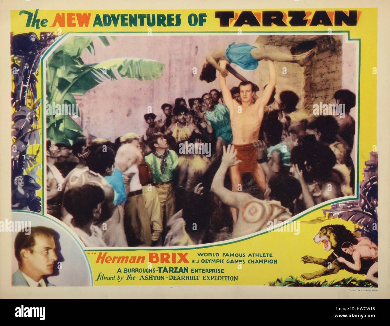 THE NEW ADVENTURES OF TARZAN, Herman Brix (aka Bruce Bennett), 1935 ...