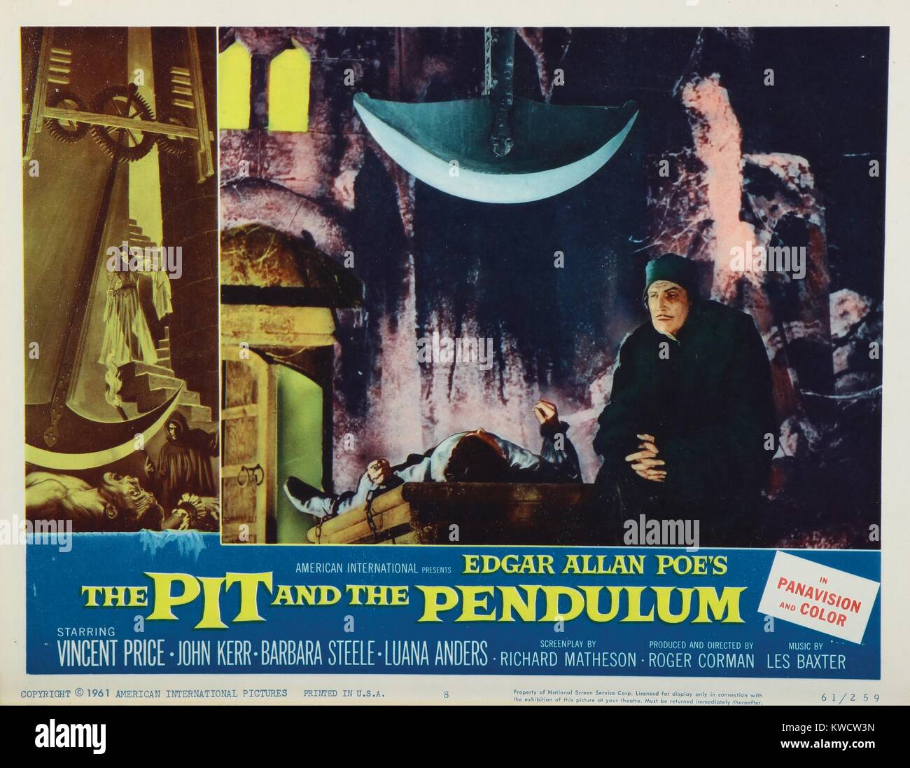 THE PIT AND THE PENDULUM, Vincent Price, 1961 Stock Photo - Alamy