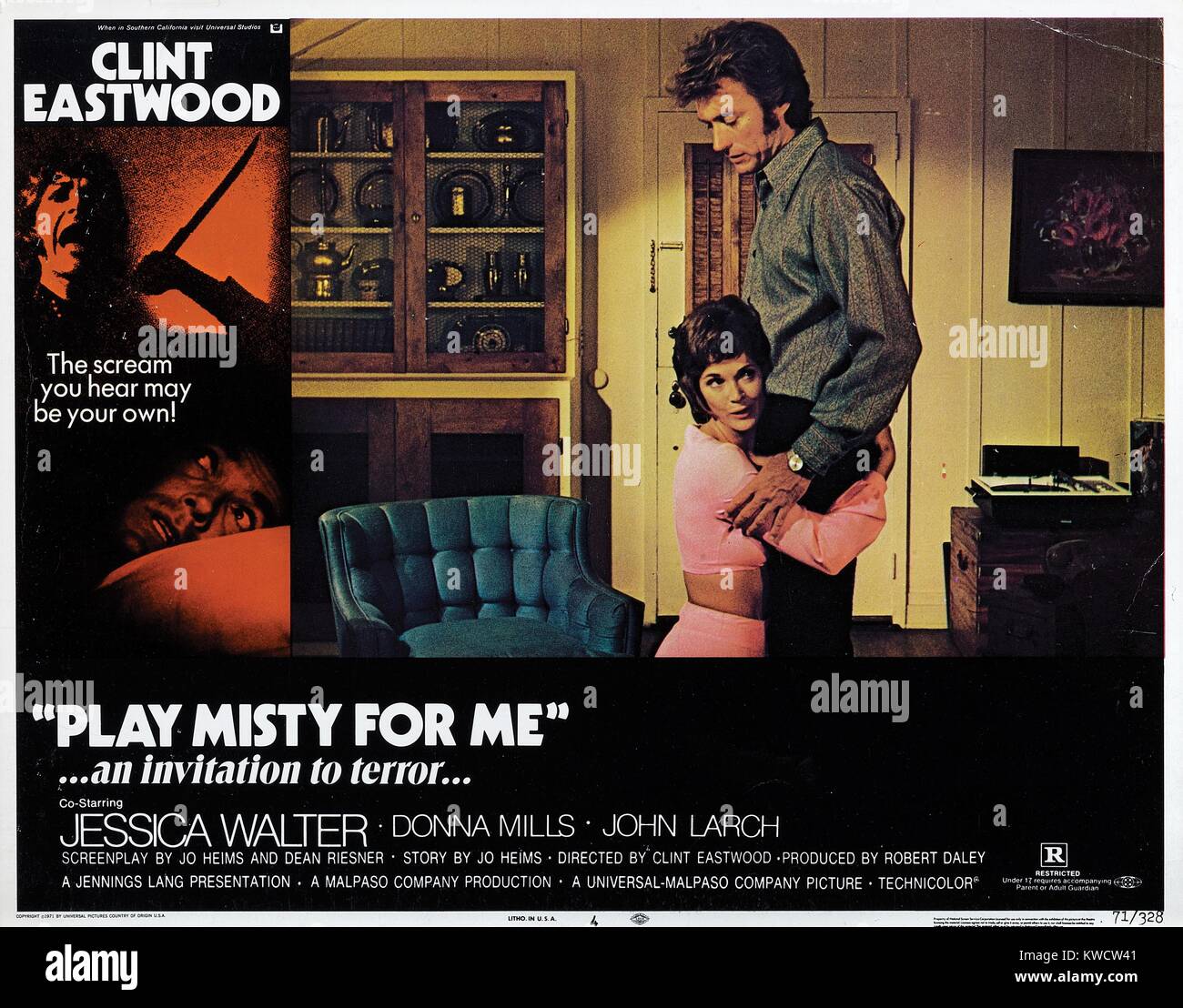 PLAY MISTY FOR ME, from left: Jessica Walter, Clint Eastwood, 1971 ...