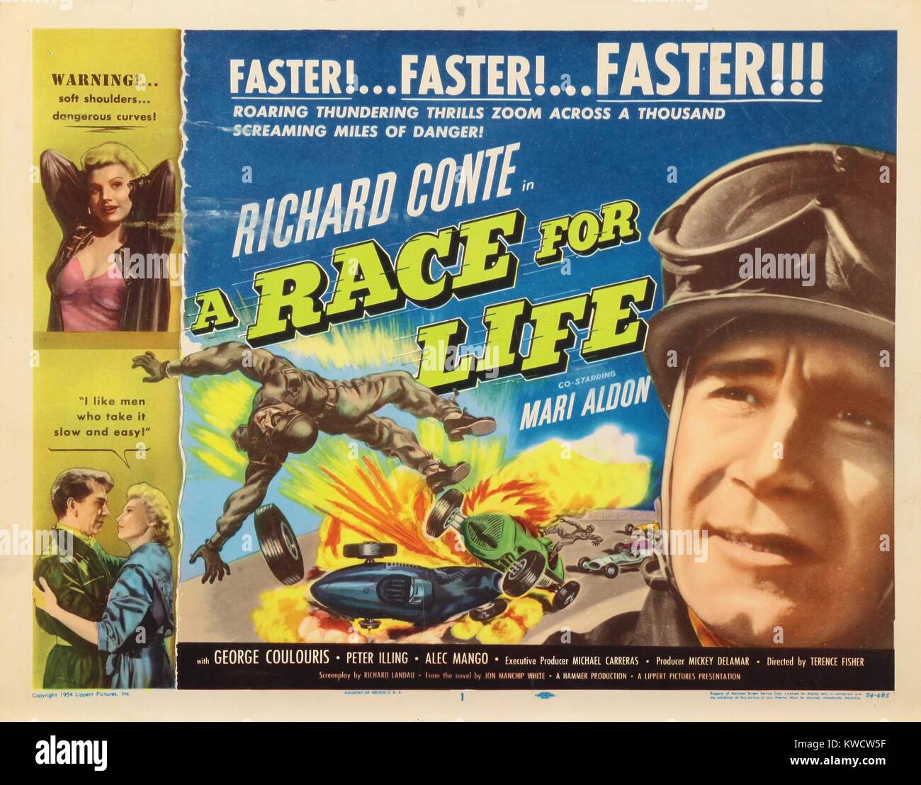 A RACE FOR LIFE, (aka MASK OF DUST), from left, Mari Aldon, Richard ...