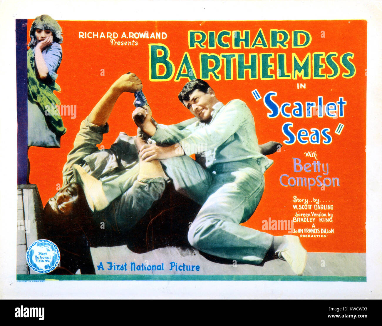SCARLET SEAS, from left: Betty Compson, Richard Barthelmess, 1928 Stock Photo - Alamy