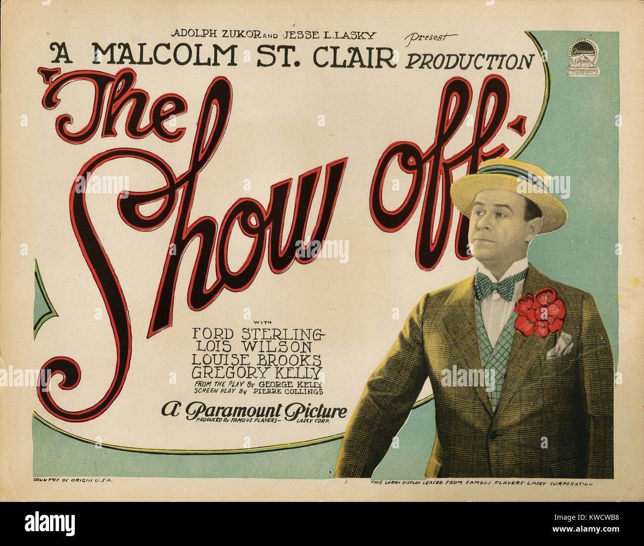 THE SHOW OFF, Ford Sterling, 1926 Stock Photo - Alamy
