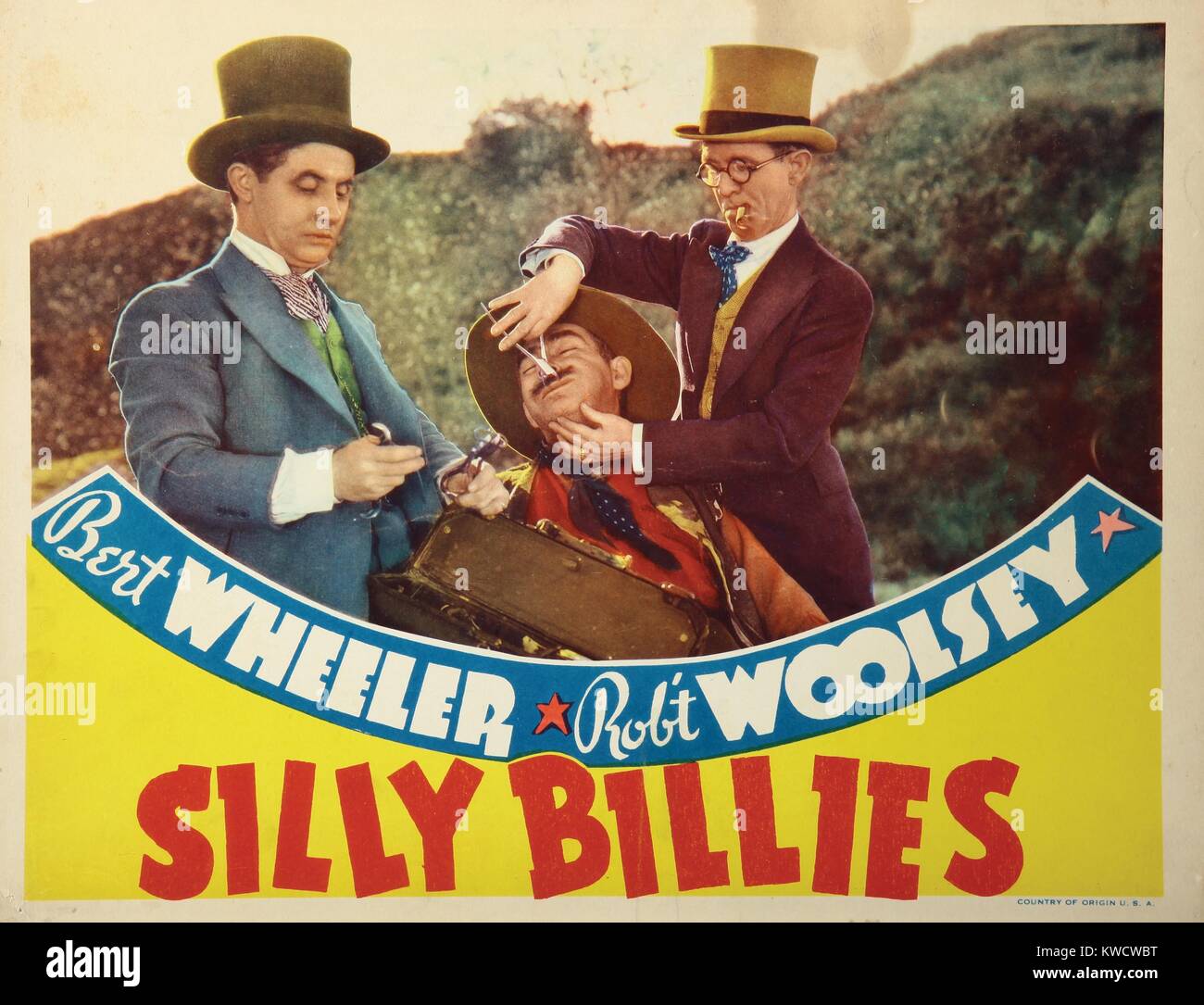 SILLY BILLIES, Bert Wheeler (left), Robert Woolsey (right), 1936 Stock ...