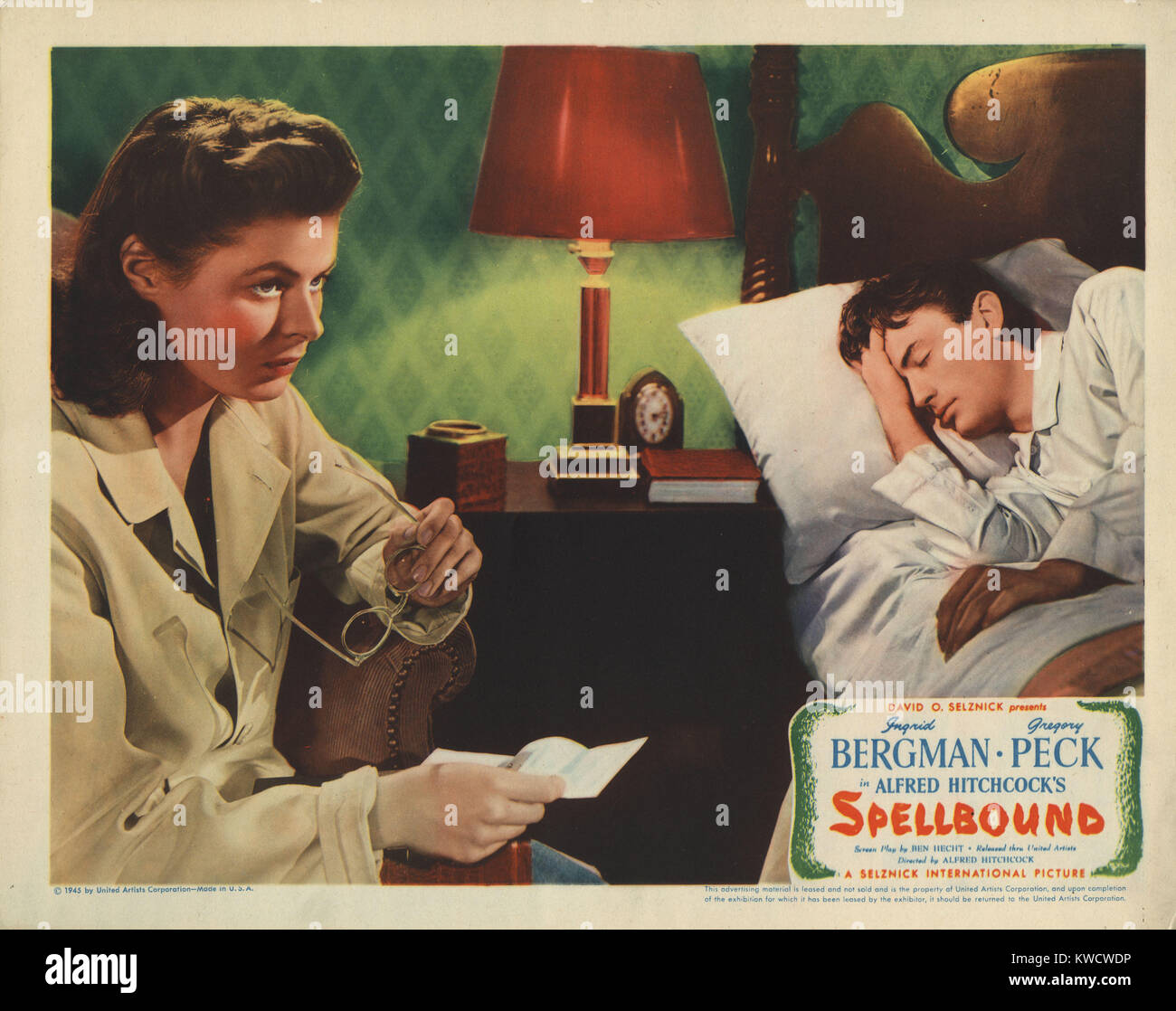 SPELLBOUND, from left: Ingrid Bergman, Gregory Peck, 1945 Stock Photo ...