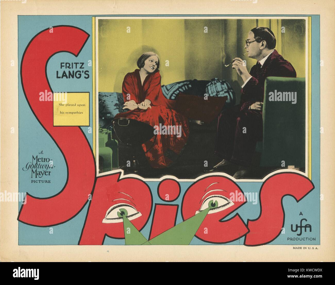 SPIES, (aka SPIONE), from left: Lien Deyers, Lupu Pick, 1928 Stock ...