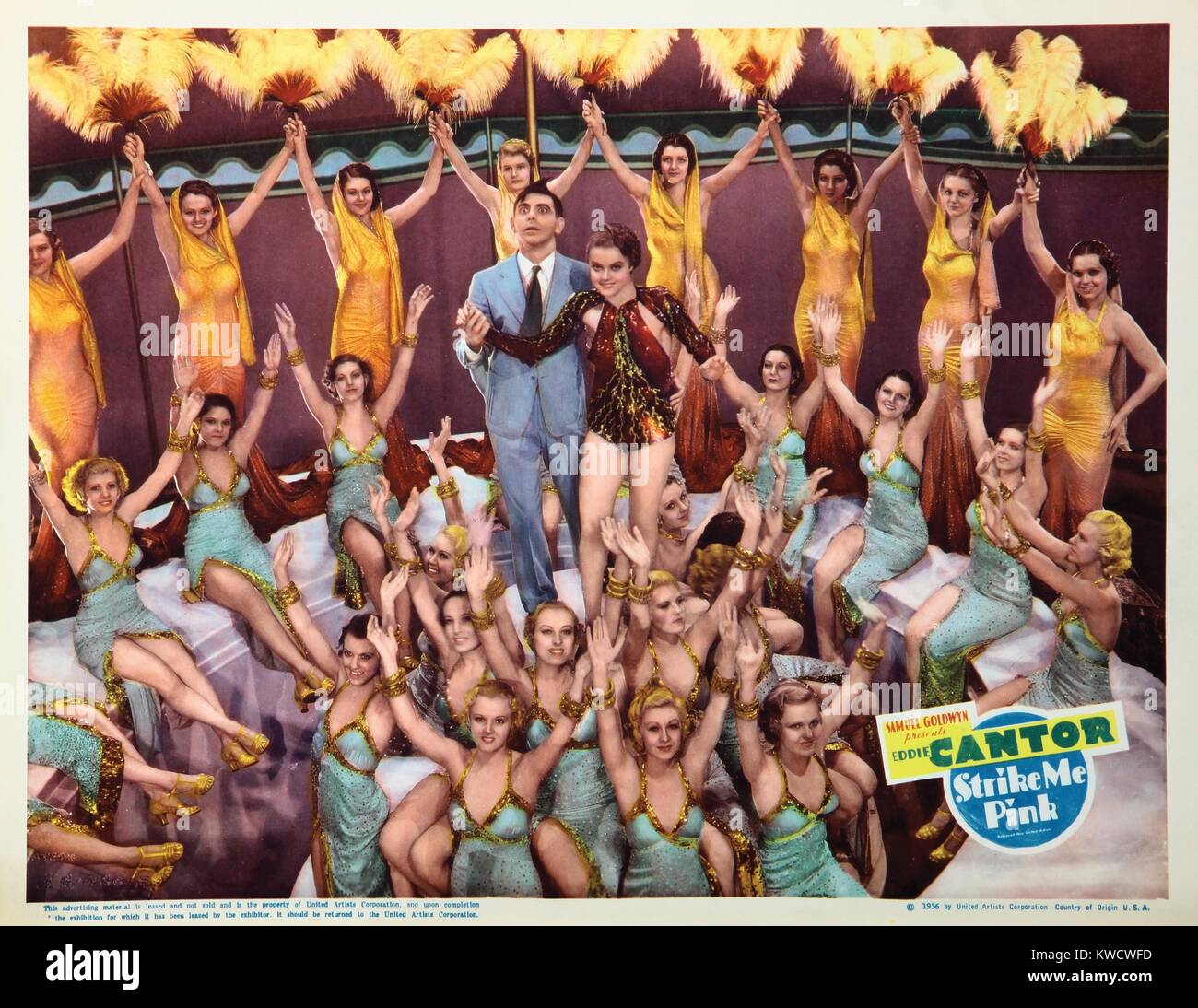 STRIKE ME PINK, Eddie Cantor (center), The Goldwyn Girls, 1936 Stock ...