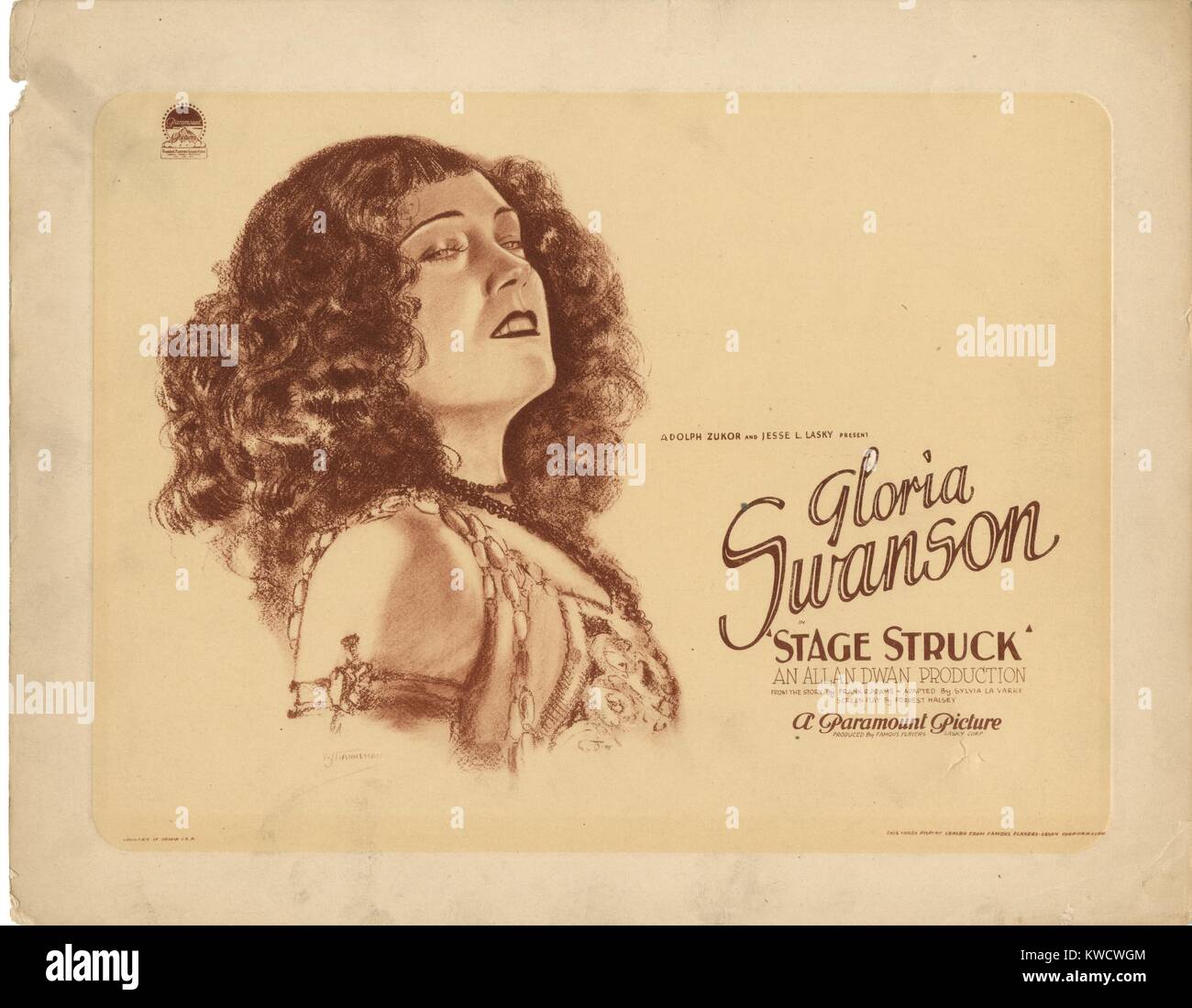 STAGE STRUCK, Gloria Swanson, 1925 Stock Photo - Alamy