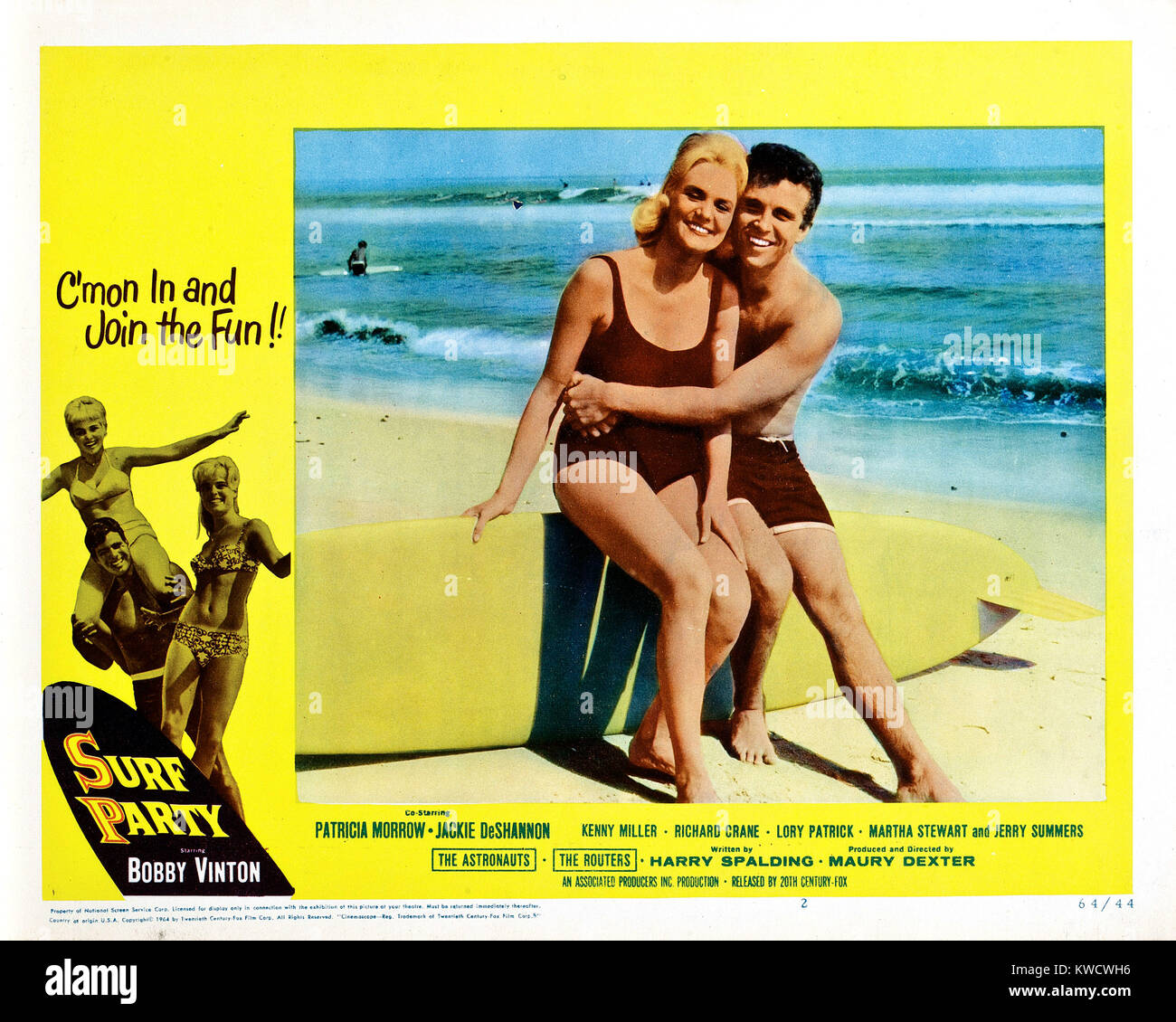 SURF PARTY, from left: Pat Morrow ,Bobby Vinton, 1964 Stock Photo - Alamy