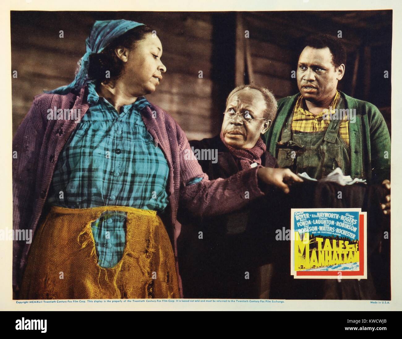 TALES OF MANHATTAN, from left: Ethel Waters, Eddie 'Rochester' Anderson ...
