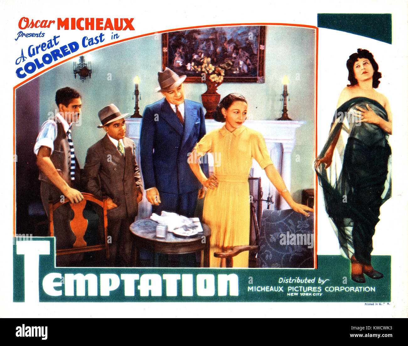 TEMPTATION, from left: Lorenzo Tucker, 'Slick' Chester, Hilda Rogers, Ethel Moses (far right ...