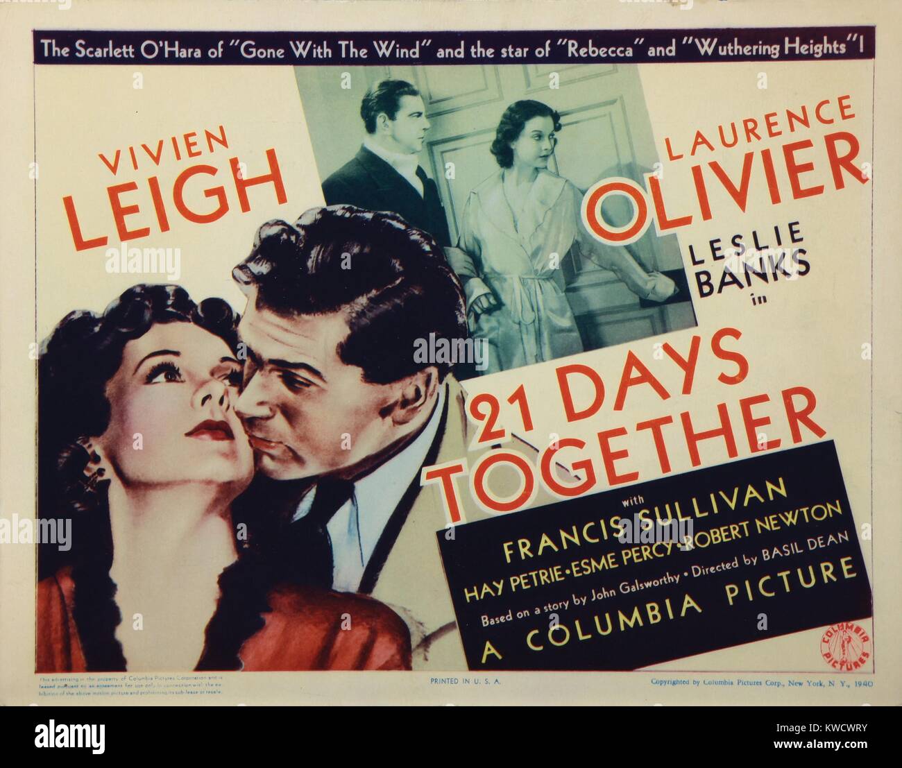 21 DAYS TOGETHER, (aka 21 DAYS), from left: Vivien Leigh, Laurence ...