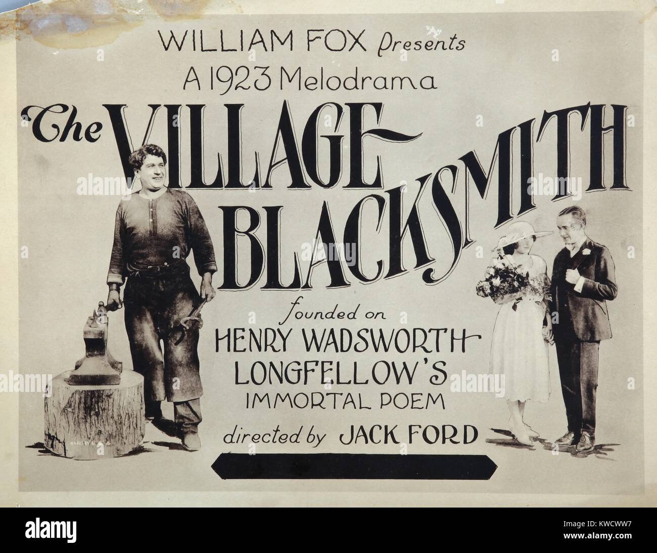 THE VILLAGE BLACKSMITH, Will Walling, 1922. TM and Copyright © 20th ...