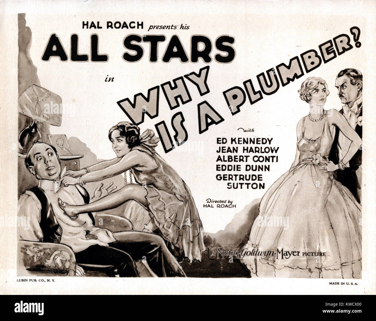 WHY IS A PLUMBER?, from left, Edgar Kennedy, Gertrude Sutton, Jean ...
