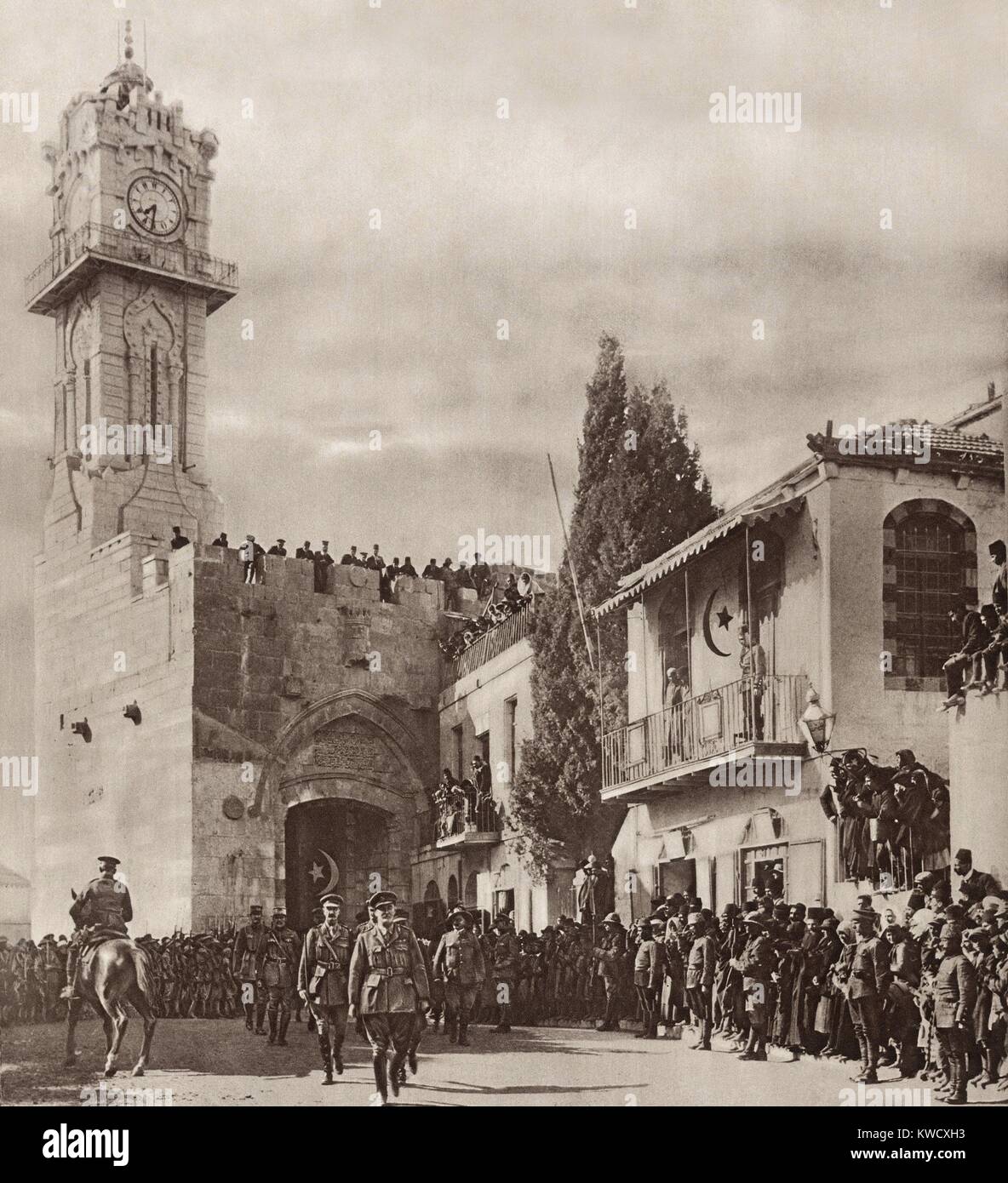 World War 1 in the Middle East. General Edmund Allenby, entering ...