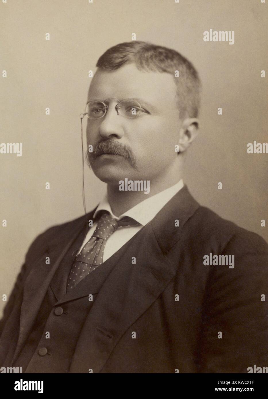 Colonel Theodore Roosevelt, portrait by Benjamin J. Falk during his ...