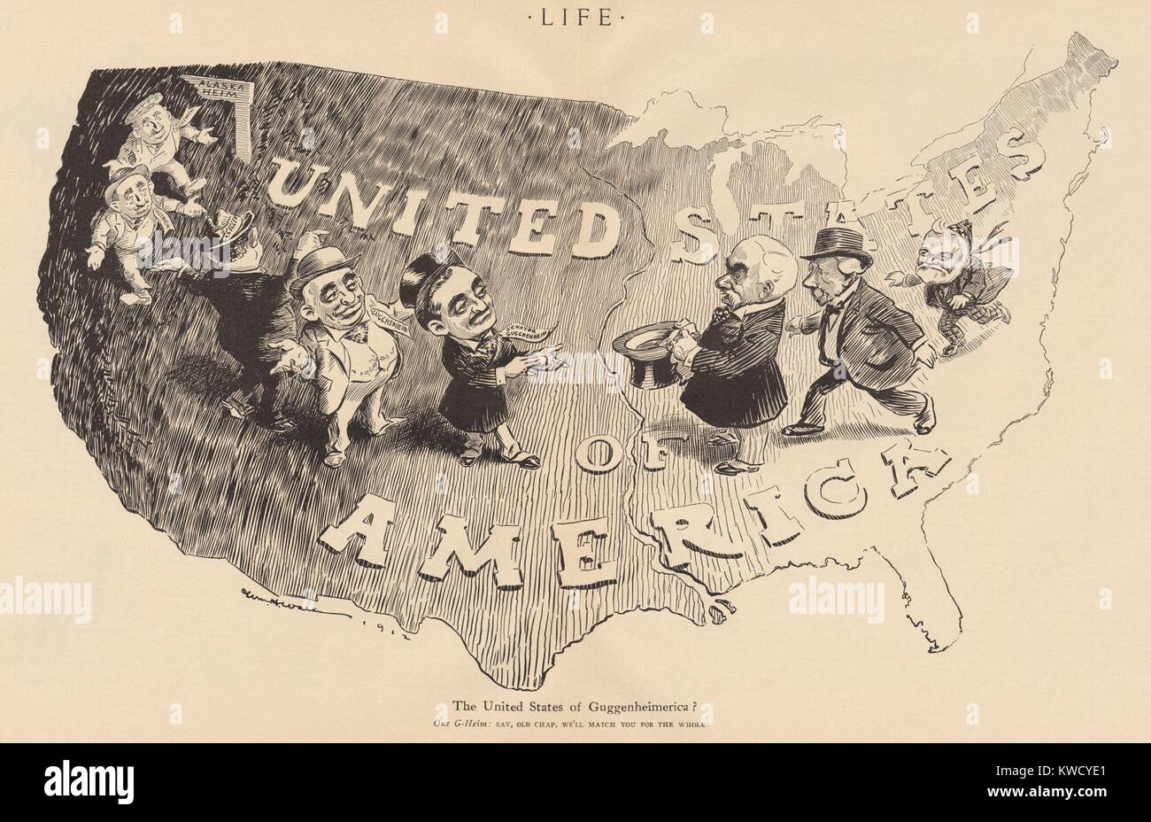 Andrew carnegie cartoon hi-res stock photography and images - Alamy