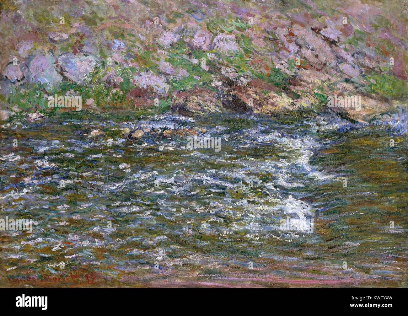Rapids on the Petite Creuse at Fresselines, by Claude Monet, 1889 ...