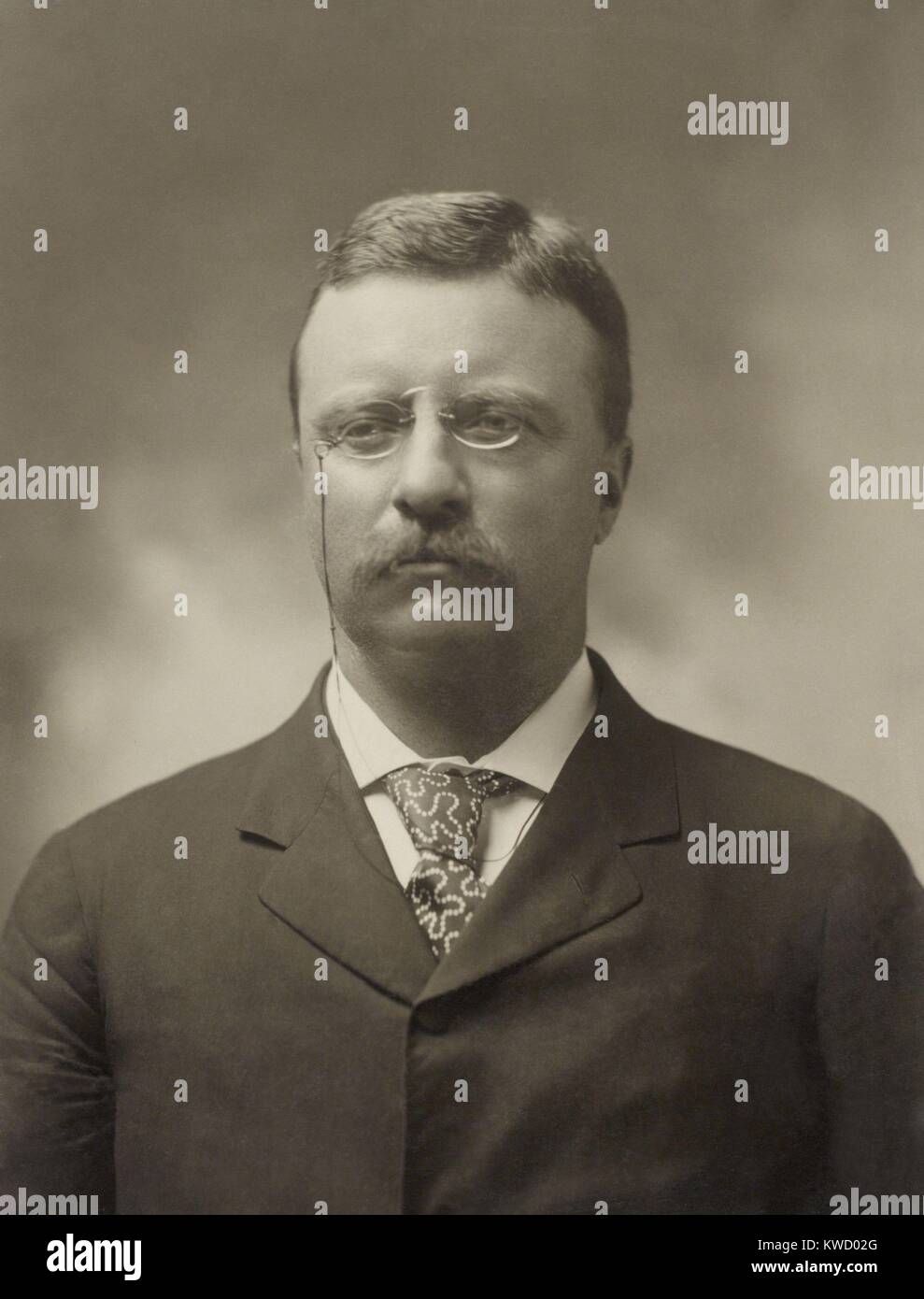 New York Governor Theodore Roosevelt in July 1900 by George Prince ...