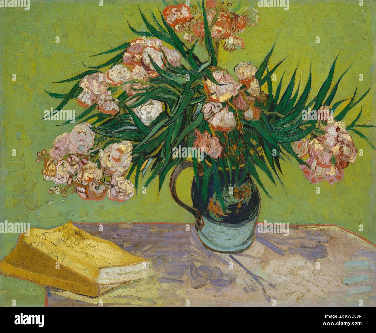 Oleanders, by Vincent Van Gogh, 1888, Dutch Post-Impressionist, oil on ...