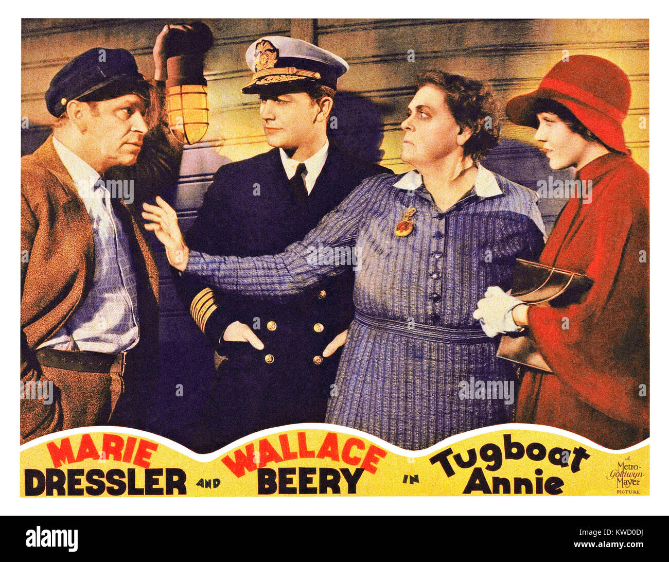 TUGBOAT ANNIE, US lobbycard, from left: Wallace Beery, Robert Young ...
