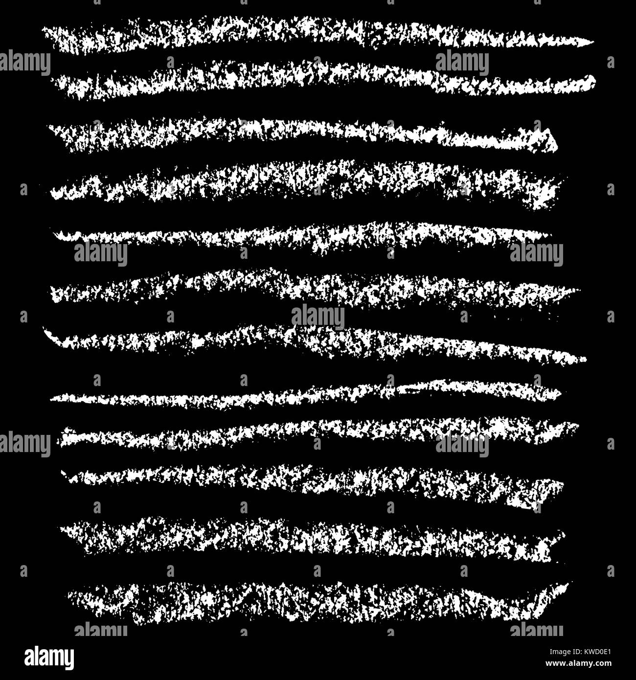 Chalk brushes set. Grunge elements with chalk texture. Hand drawn ...