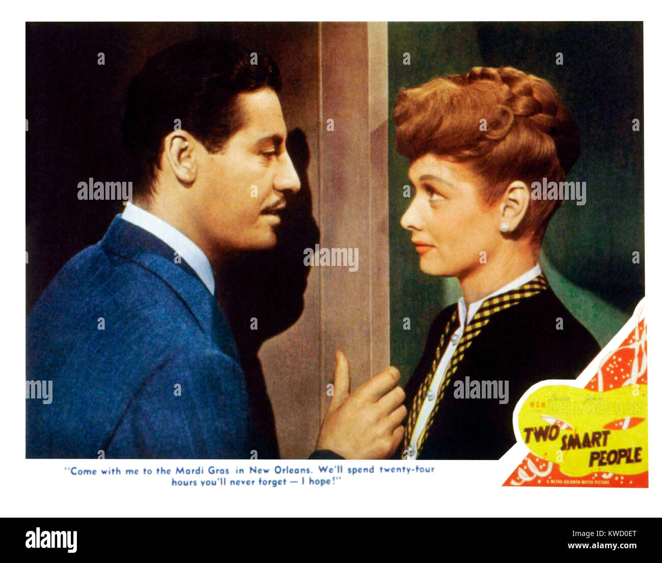 TWO SMART PEOPLE, US lobbycard, from left: John Hodiak, Lucille Ball ...