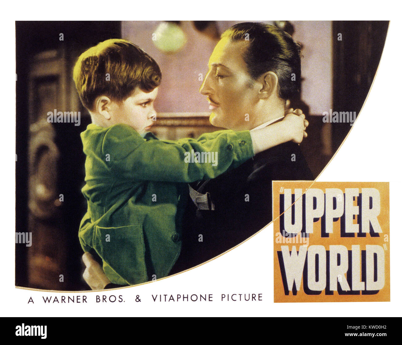 UPPERWORLD, US lobbycard, from left: Dickie Moore, Warren William, 1934 Stock Photo - Alamy
