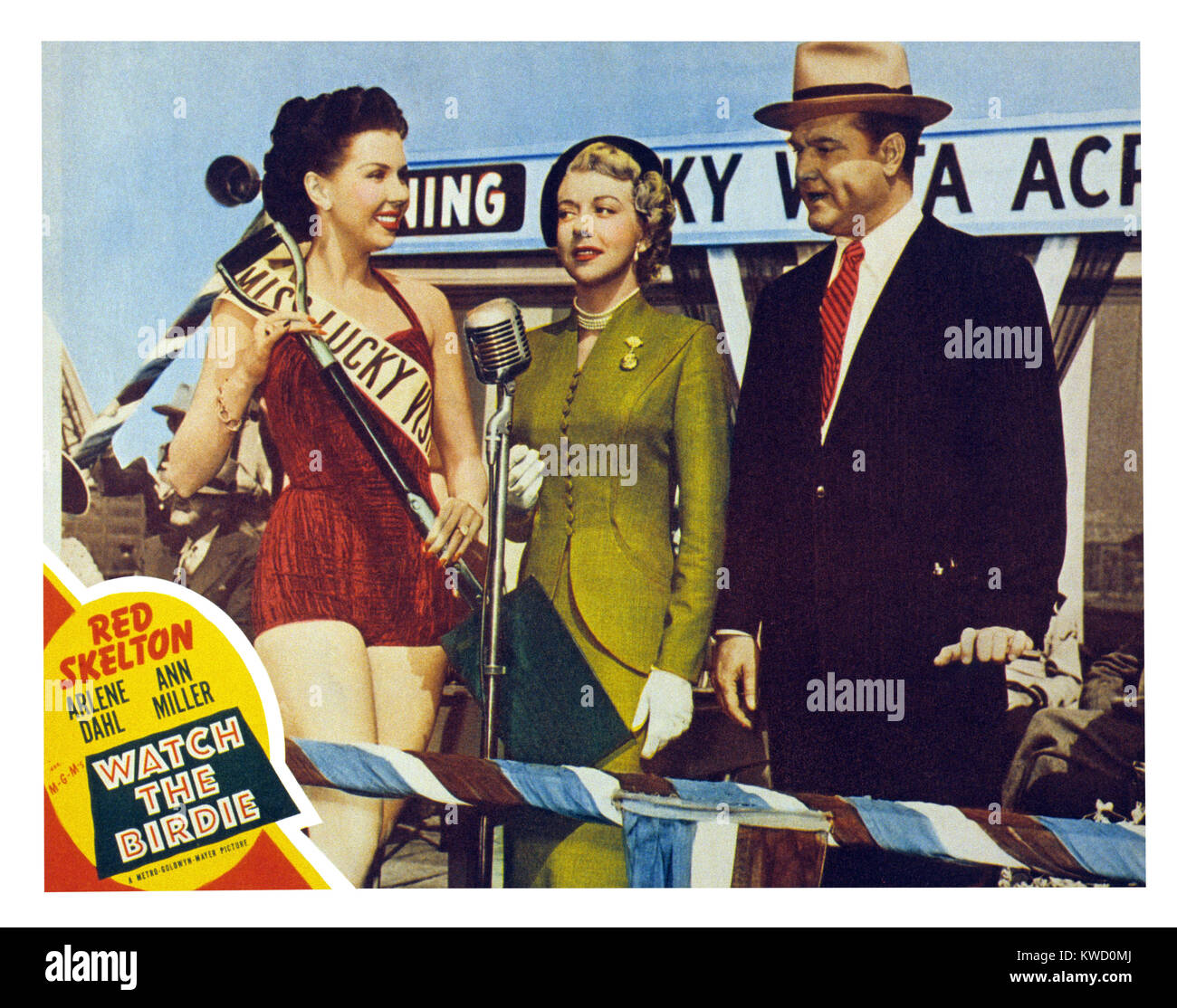 WATCH THE BIRDIE, US lobbycard, from left: Ann Miller, Pamela Britton ...