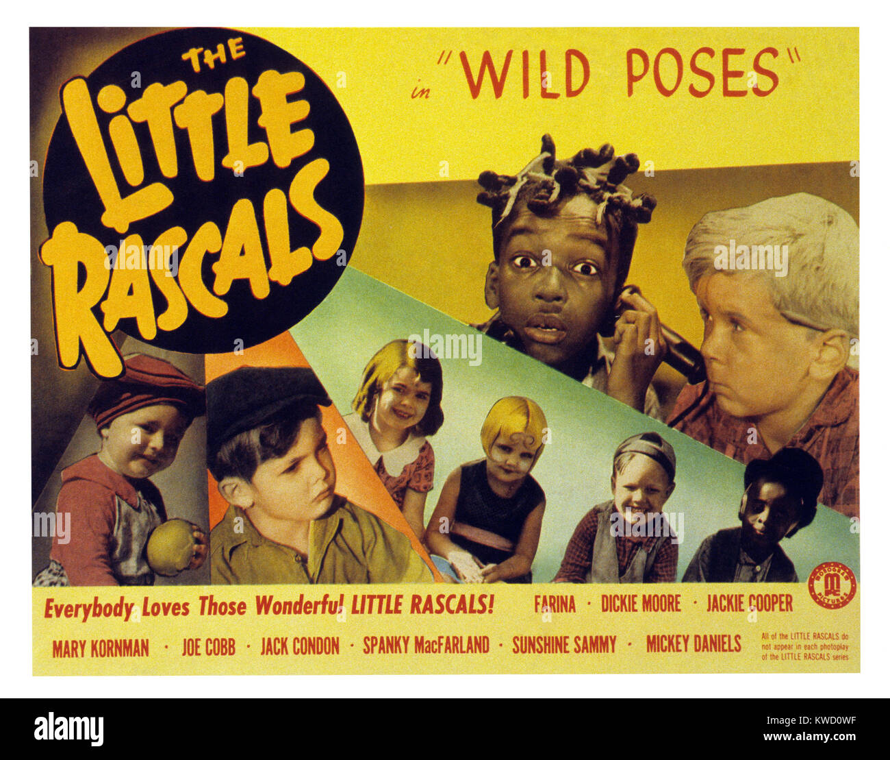 WILD POSES, US lobbycard, top from left: Allen 'Farina' Hoskins, Jackie ...