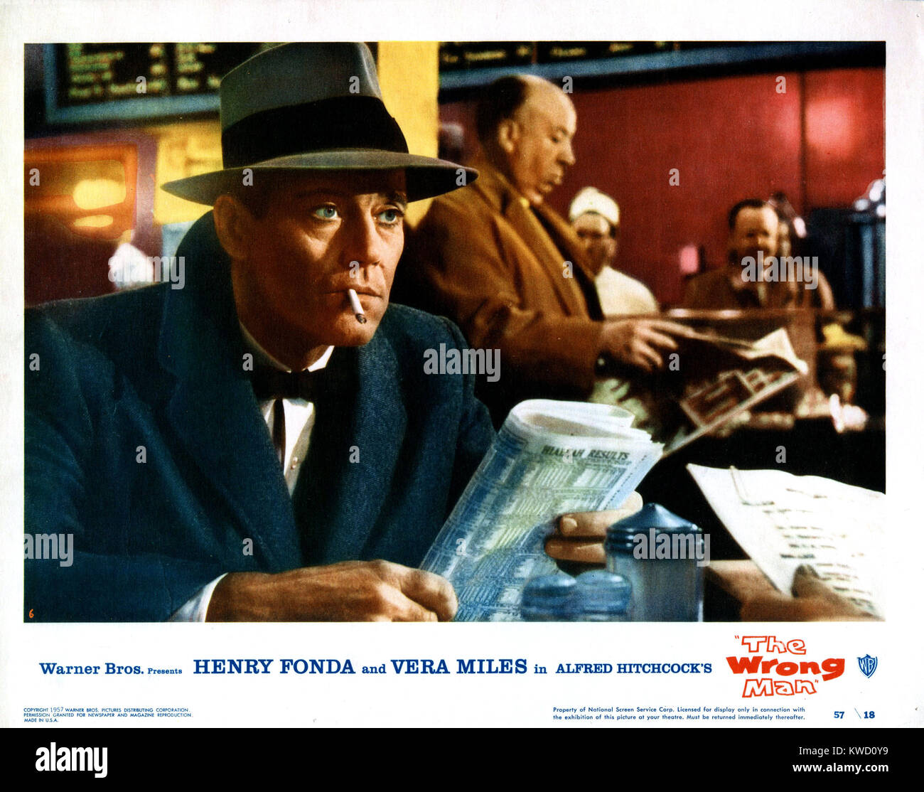 THE WRONG MAN, Henry Fonda, Alfred Hitchcock, 1956 Stock Photo - Alamy