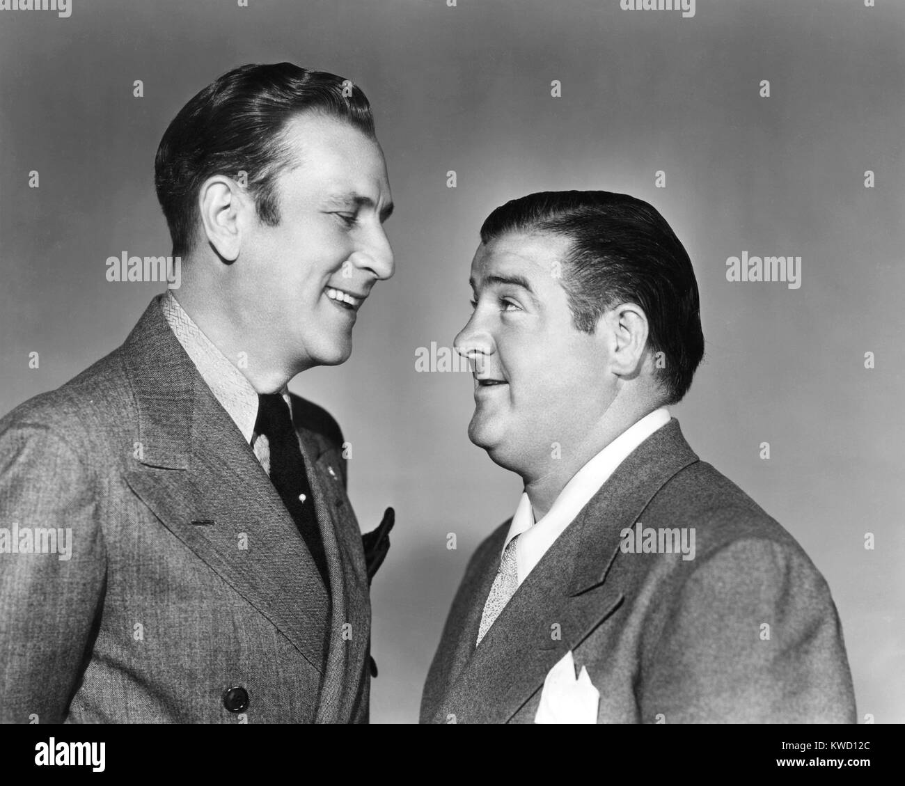 From left: Bud Abbott, Lou Costello, 1945 Stock Photo - Alamy