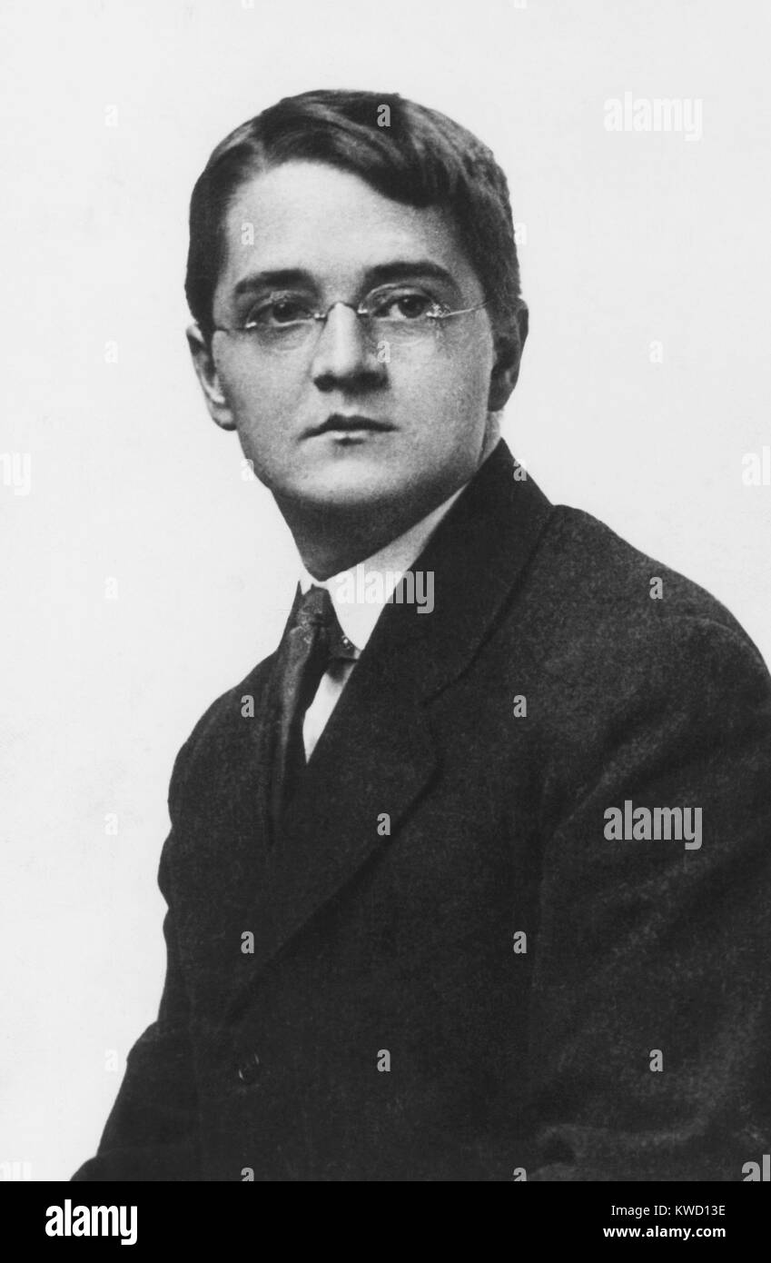 Alexander Woollcott during his student days at Hamilton College, 1900s ...