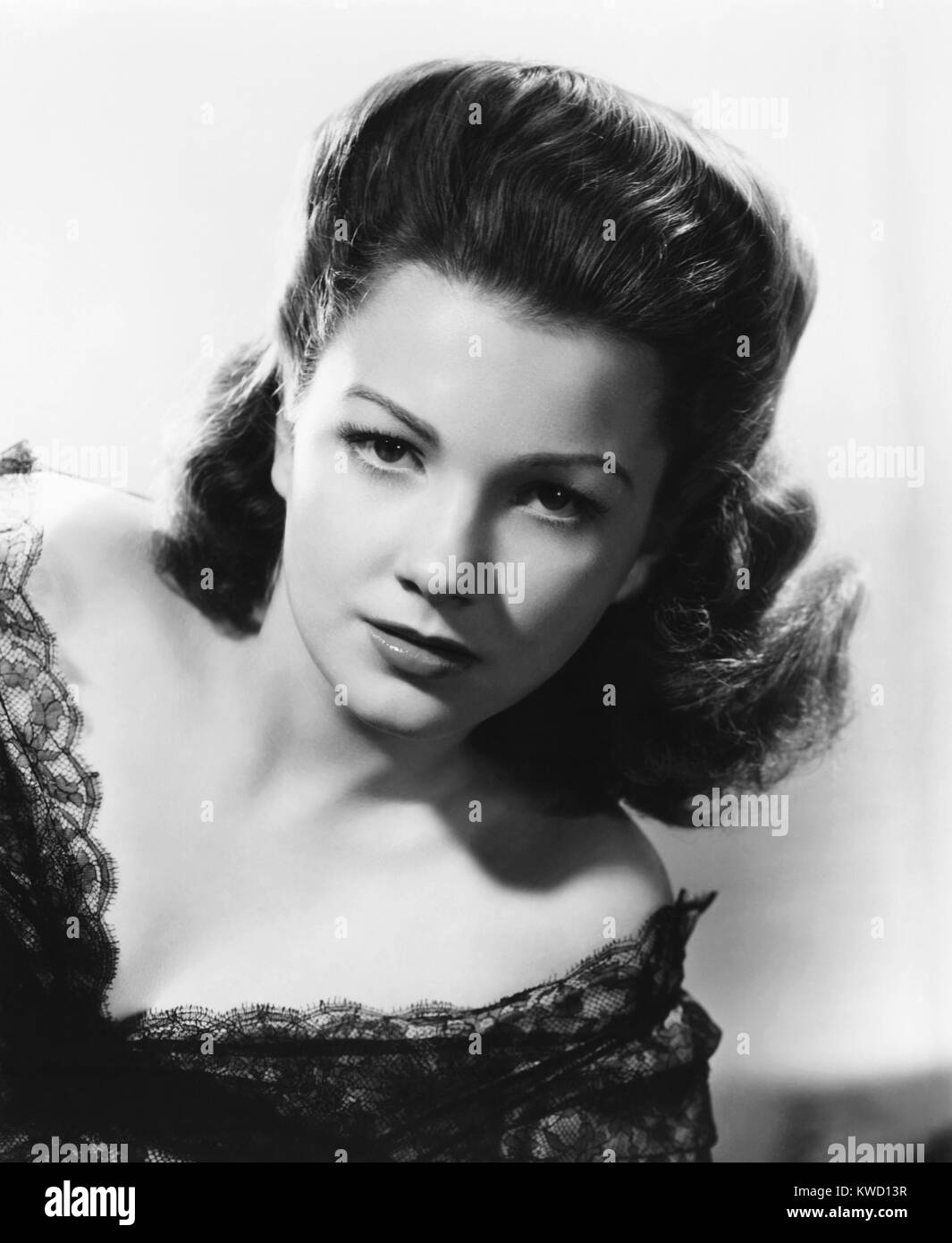 Anne Baxter, early 1940s Stock Photo - Alamy