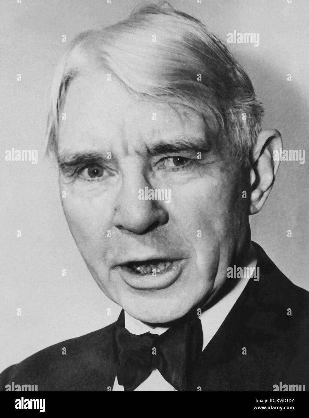 Carl Sandburg, ca. 1958 Stock Photo - Alamy