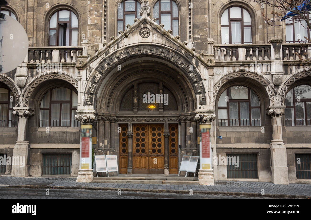 front view of building Budapest, Hungary Stock Photo - Alamy