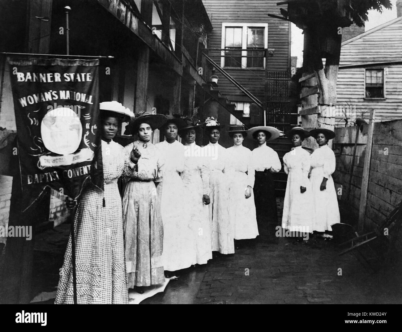 Banner on school in Black and White Stock Photos & Images - Alamy